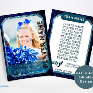 Cheerleading Trading Card Template | Trading Card Template | Canva ...