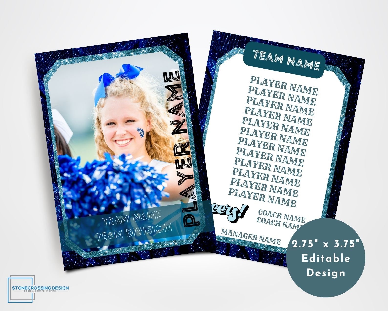 Cheerleading Trading Card Template | Trading Card Template | Canva ...