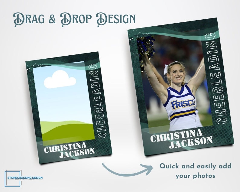 Cheerleading Trading Card Template | Trading Card Template | Canva ...