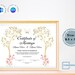 Editable Certificate of Marriage Template. Marriage License. - Etsy