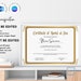 Editable Certificate of Burial Template. Award Template. Printable ...