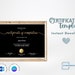 Editable Certificate of Completion Template. Award Template. Printable ...
