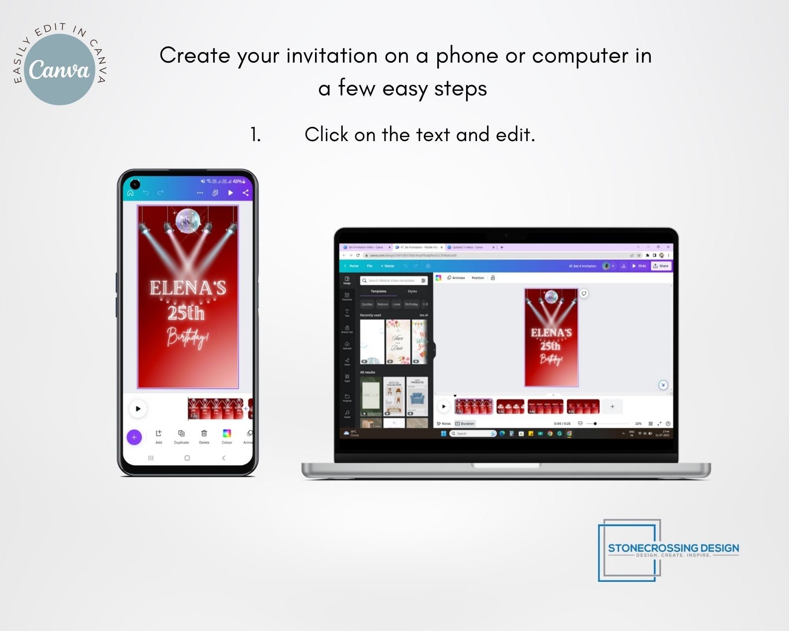 Digital Birthday Party Invitation, Electronicbirthday Party Video E ...