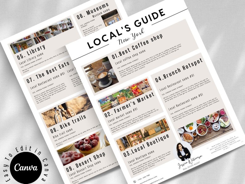 Real Estate Local Guide Template, Welcome Guide, City Guide Flyer ...