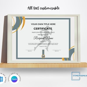 Editable Running Track Sports Certificate Template With Photo. Award ...