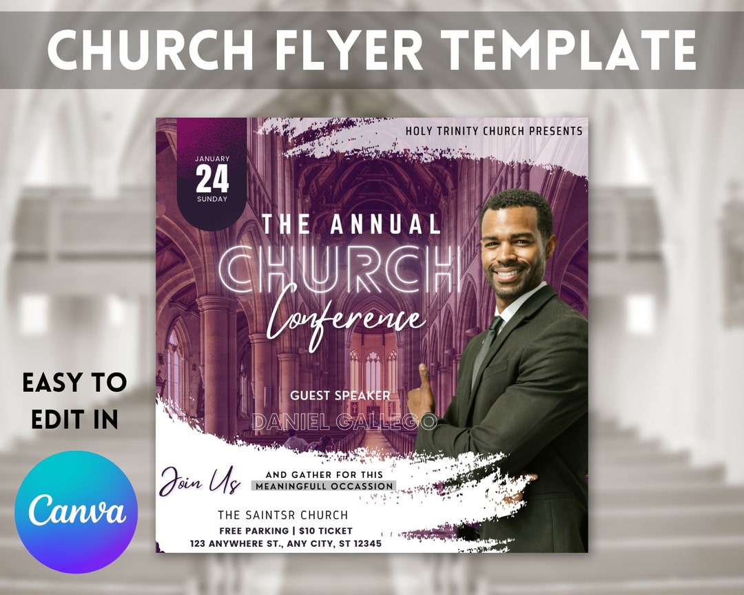 Church Flyer Template - Share the Word With Elegance and Impact ...