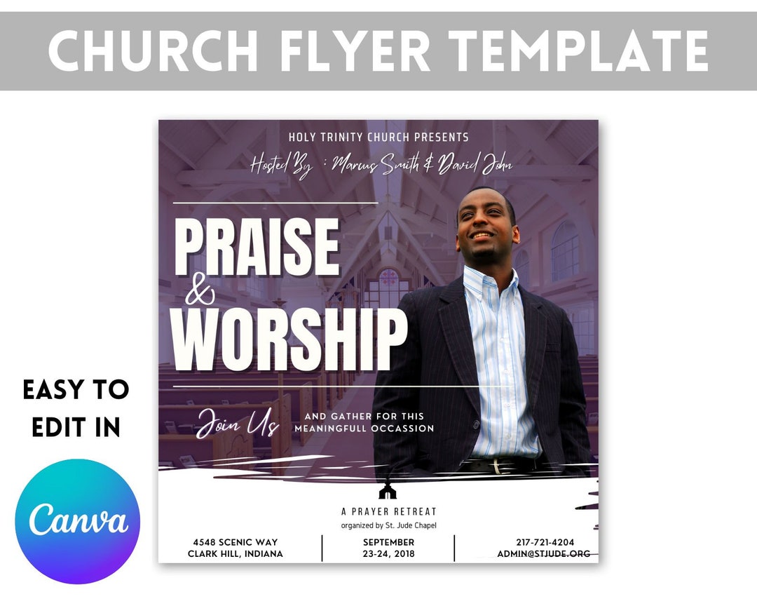 Church Flyer Template - Share the Word With Elegance and Impact ...