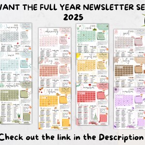 January 2025 Newsletter Template | Editable Monthly Newsletter ...