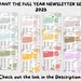 January 2025 Newsletter Template | Editable Monthly Newsletter ...