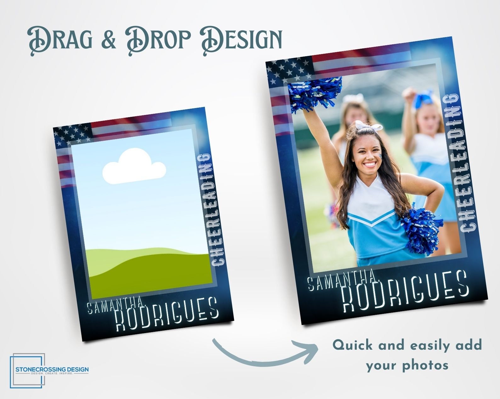 Cheerleading Trading Card Template | Trading Card Template | Canva ...