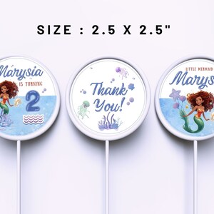 Mermaid Cupcake Toppers Template - Add Magic to Your Treats! | Cupcake ...