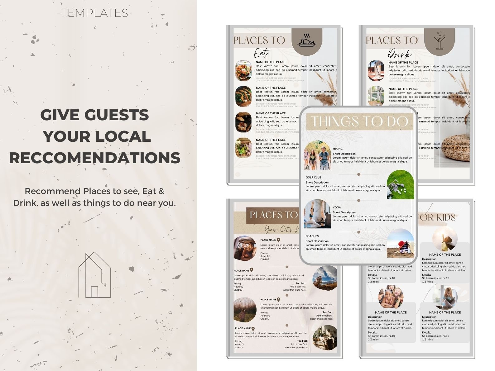 Editable Airbnb Welcome Book Canva Template, Printable Air BNB Welcome ...