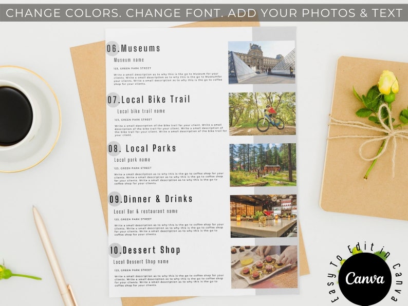 Real Estate Local Guide Template, Welcome Guide, City Guide Flyer ...