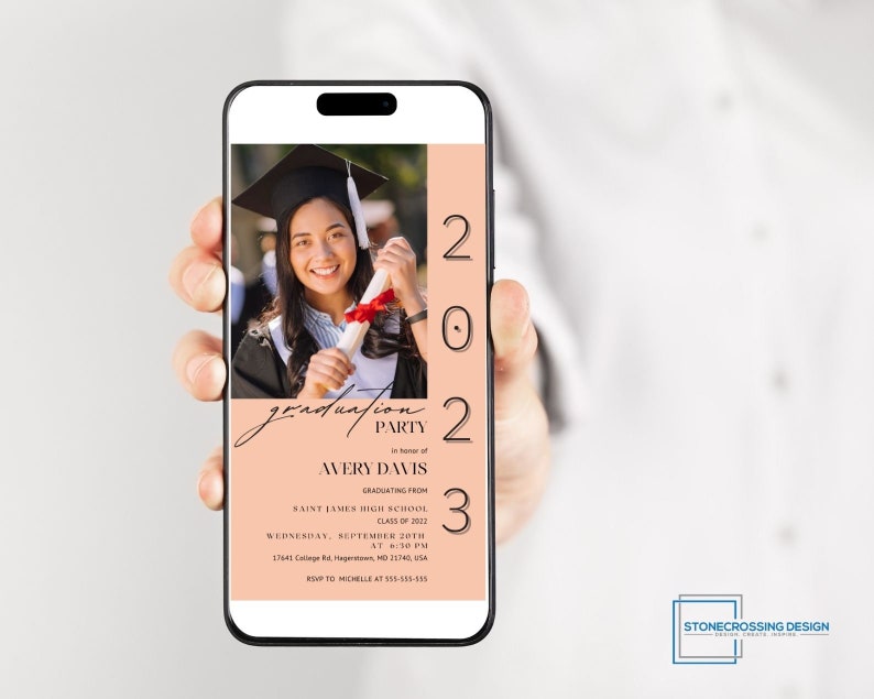 Digital Graduation Party Invitation Electronic - Etsy