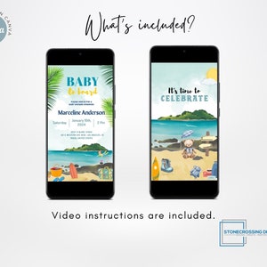 Digital Baby Shower Invitation, Electronic Baby Shower Video E-vite ...