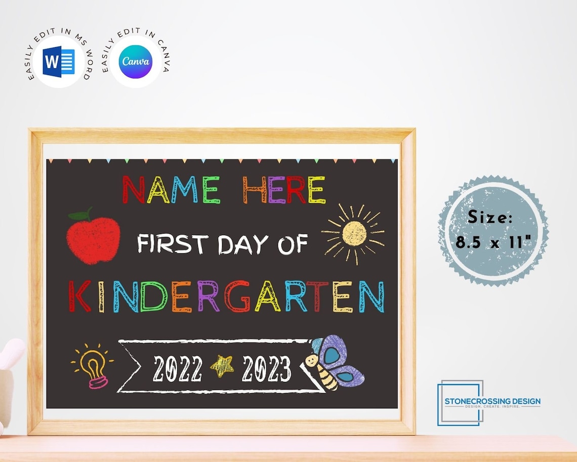 Editable Kindergarten Certificate. Printable Certificate. Editable With ...
