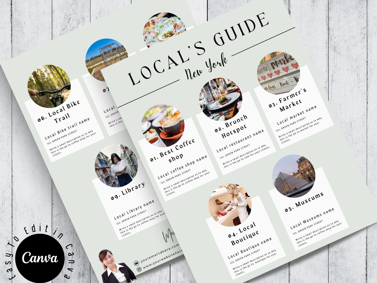 Real Estate Local Guide Template, Welcome Guide, City Guide Flyer ...