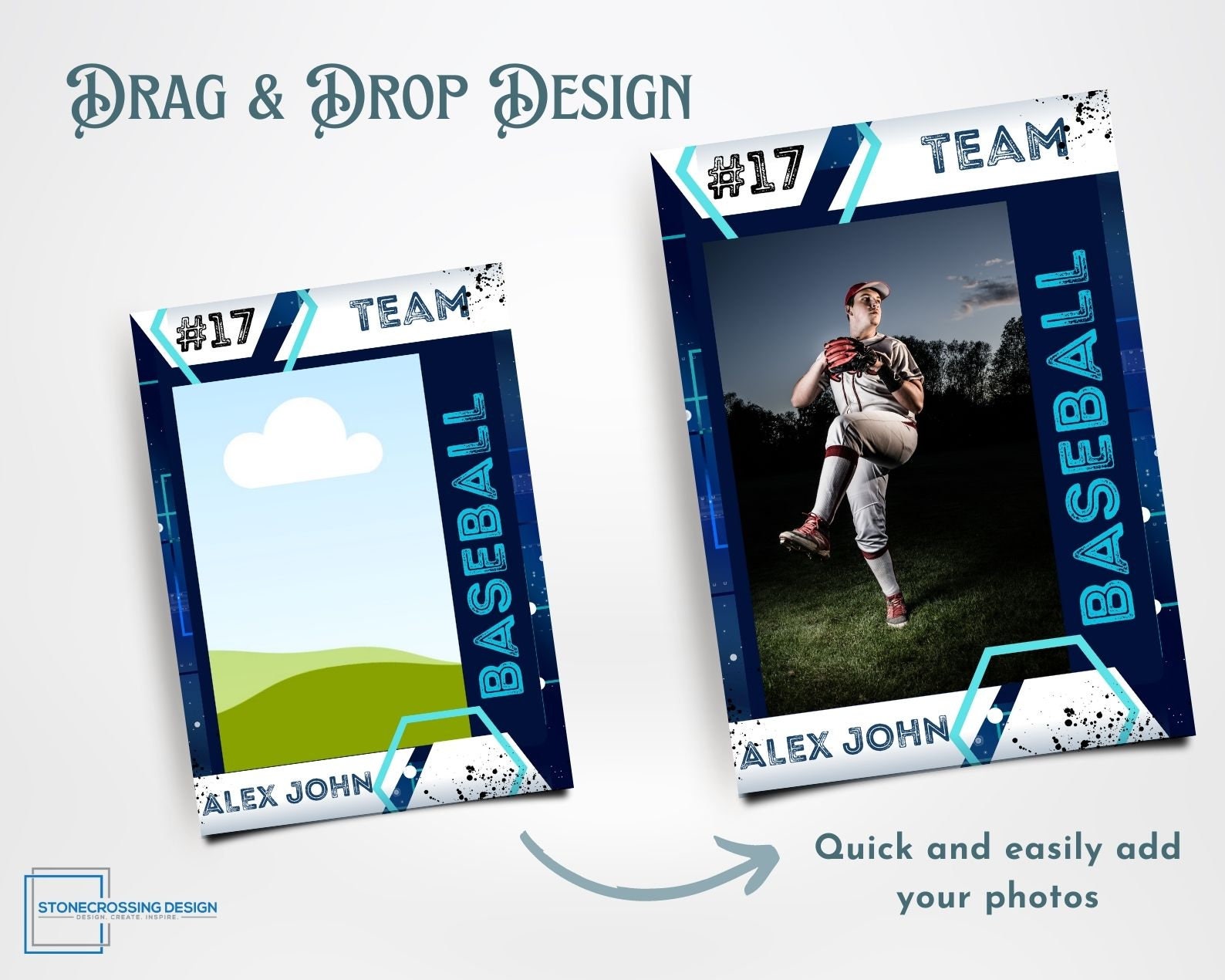 Baseball Trading Card Template Trading Card Template Canva Template ...