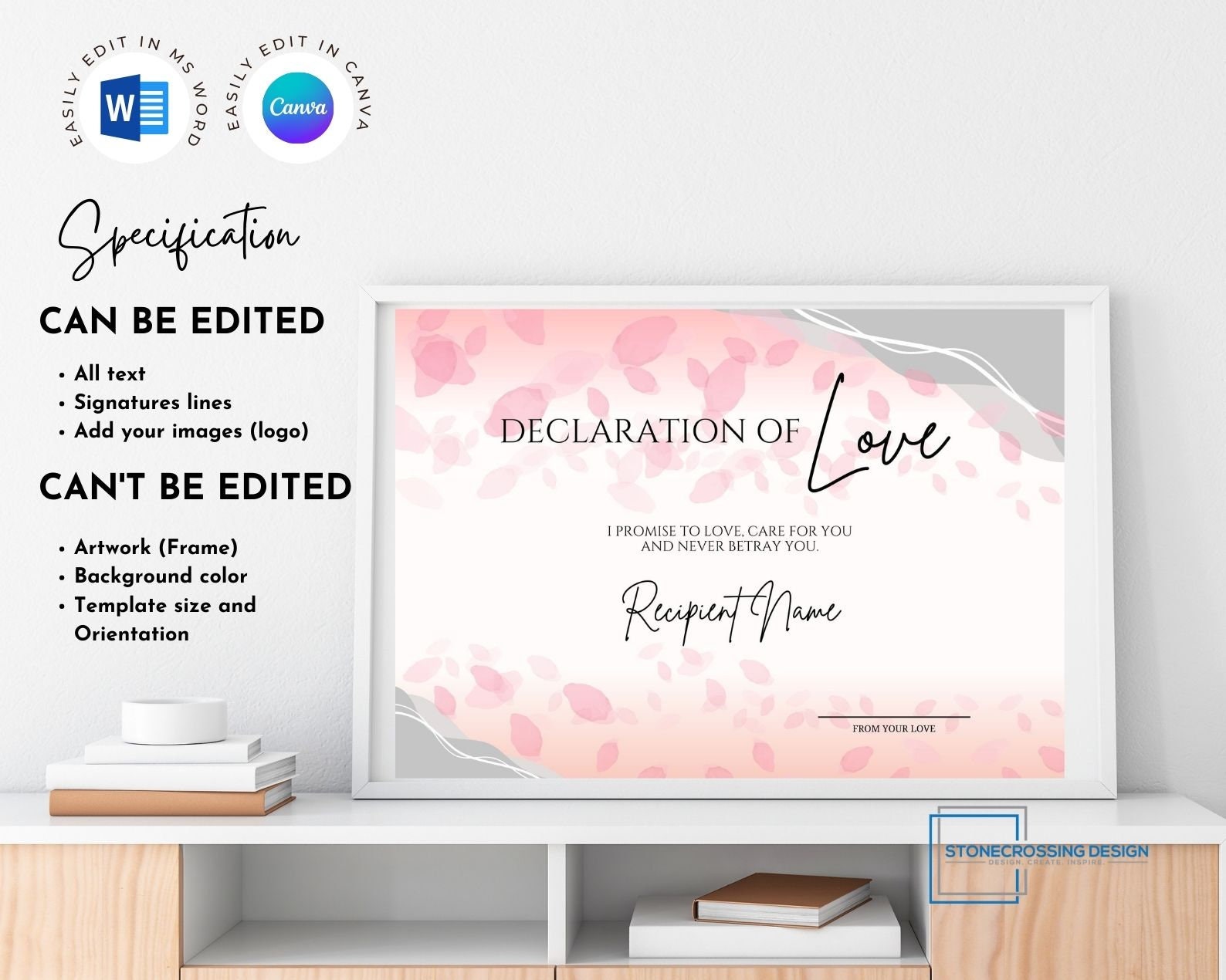Editable Certificate of Declaration Template. Award Template. - Etsy México
