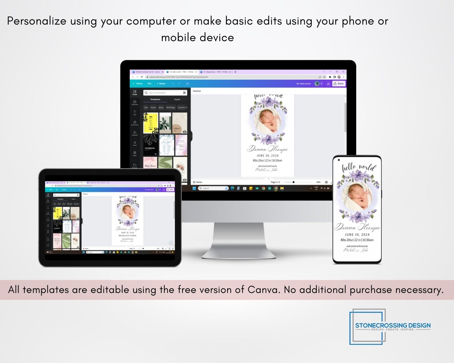 Digital Welcome Party Invitation, Electronic Welcome Party, Editable ...