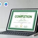 Editable Certificate of Completion Template. Award Template. Printable ...