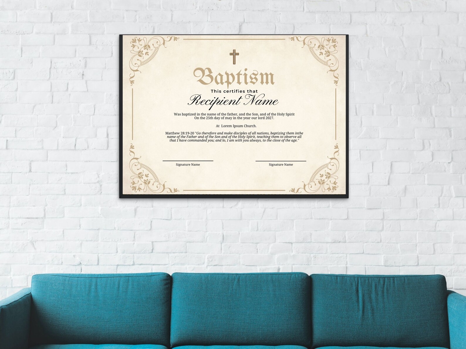 Editable Baby Dedication Template. Baptism. Child Dedication. - Etsy