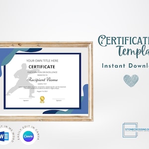 Editable Karate Martial Arts Certificate Template With Photo. Award ...