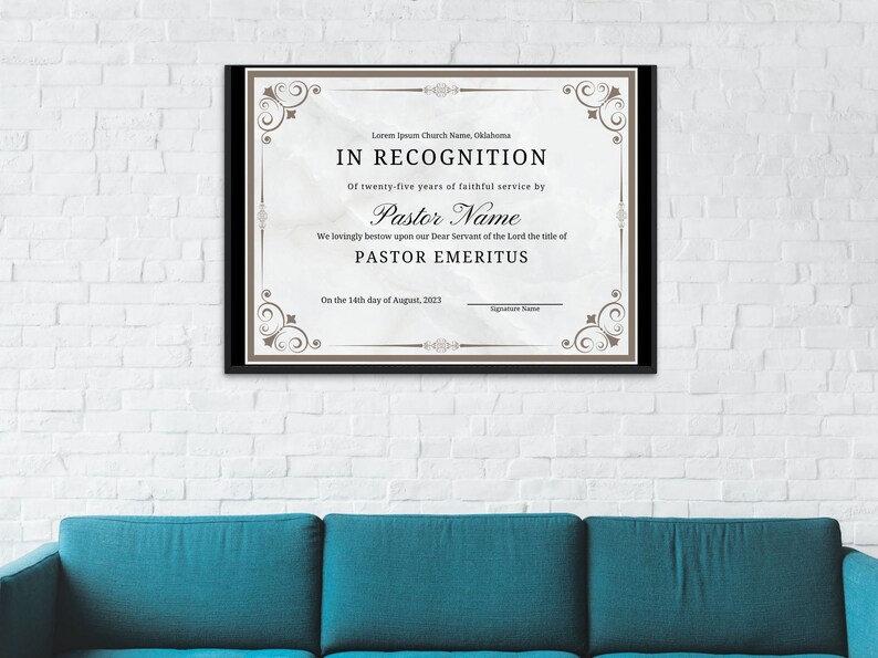Editable Certificate of Recognition. Editable With Canva or - Etsy