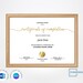 Editable Certificate of Completion Template. Award Template. Printable ...
