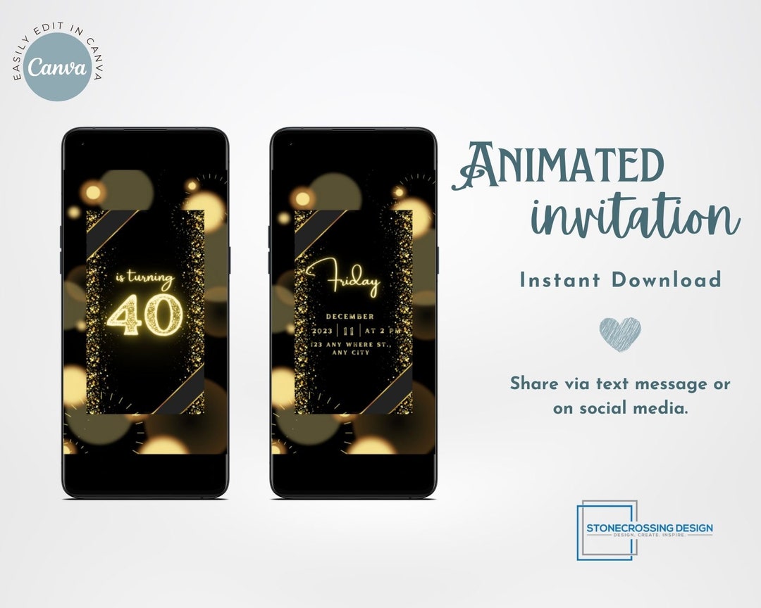 Digital Birthday Party Invitation, Electronicbirthday Party Video E ...