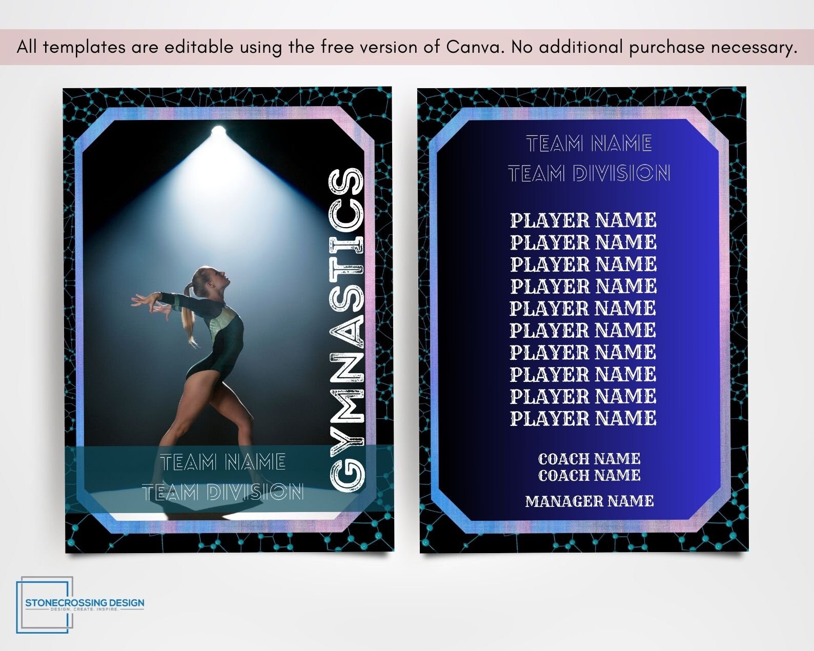 Gymnastics Trading Card Template | Trading Card Template | Canva ...