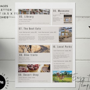 Real Estate Local Guide Template, Welcome Guide, City Guide Flyer ...