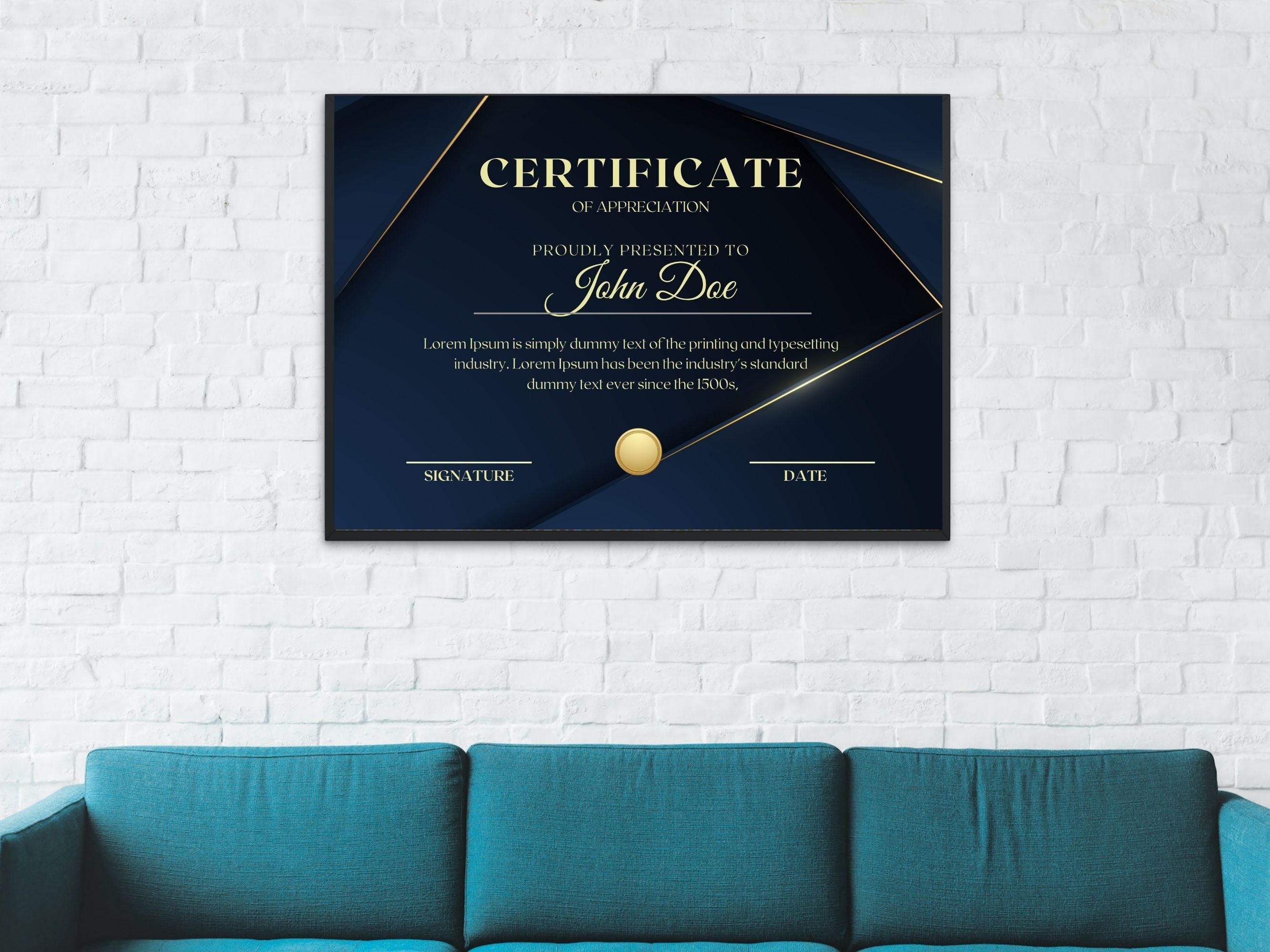 Editable Certificate of Achievement Template. Award Template. - Etsy