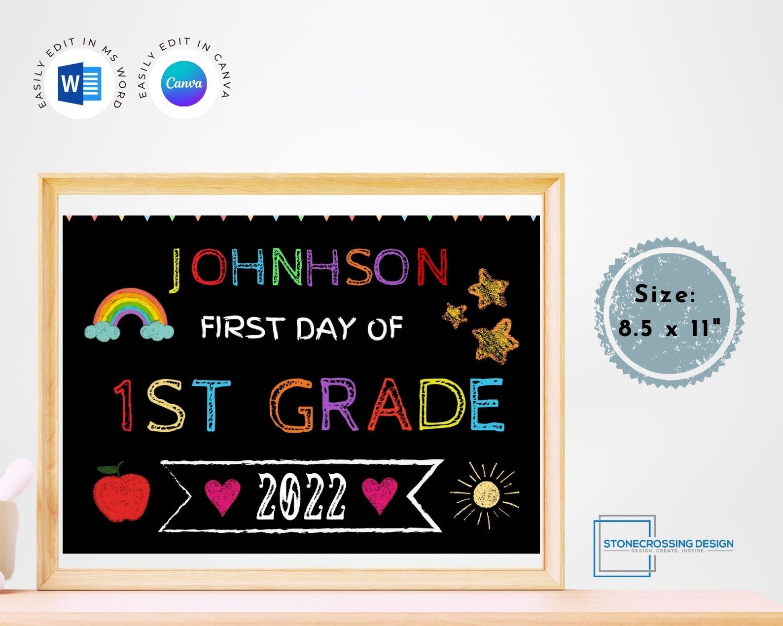 Editable 1st Grade Certificate. Printable Certificate. Editable With ...