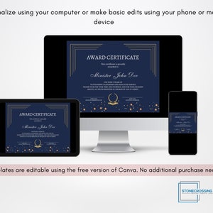 Editable Award Certificate. Recognizing Excellence and Achievement ...