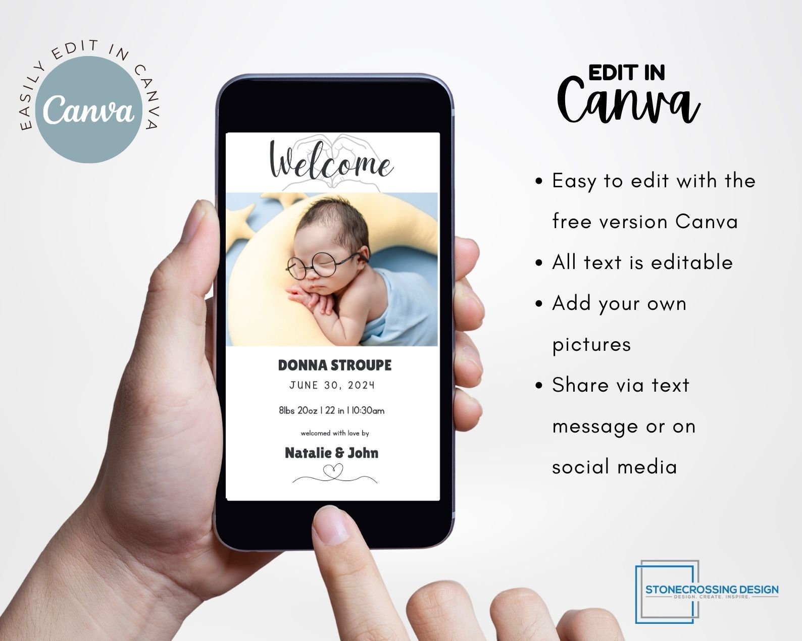 Digital Welcome Party Invitation, Electronic Welcome Party, Editable ...