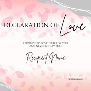 Editable Certificate of Declaration Template. Award Template. - Etsy UK