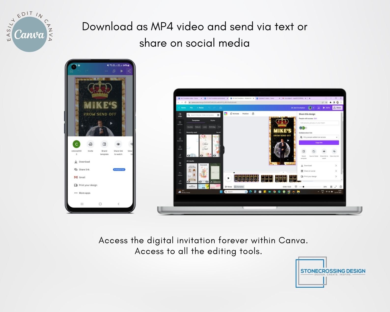 Digital Prom Send off Invitation Electronic Prom Send off - Etsy