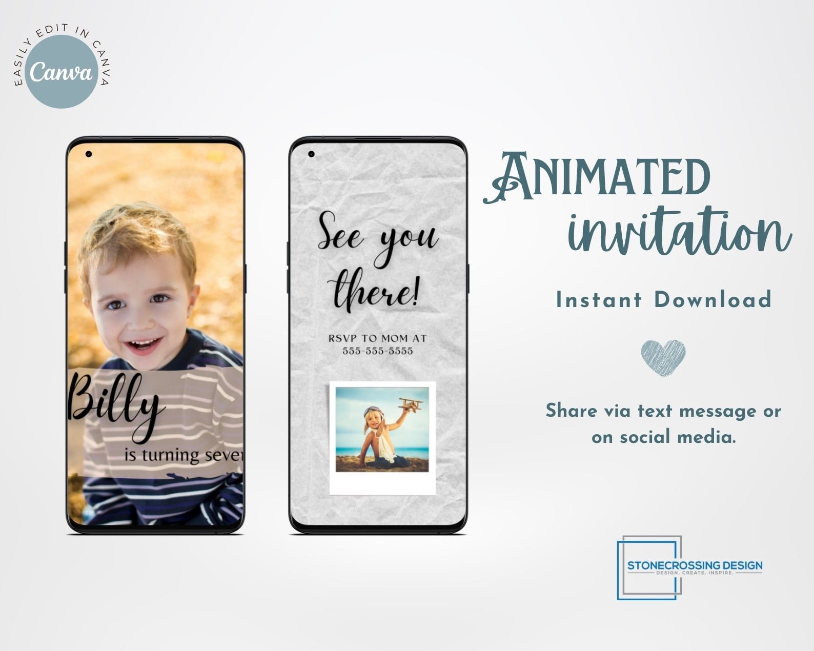 Digital Birthday Party Invitation, Electronicbirthday Party Video E ...