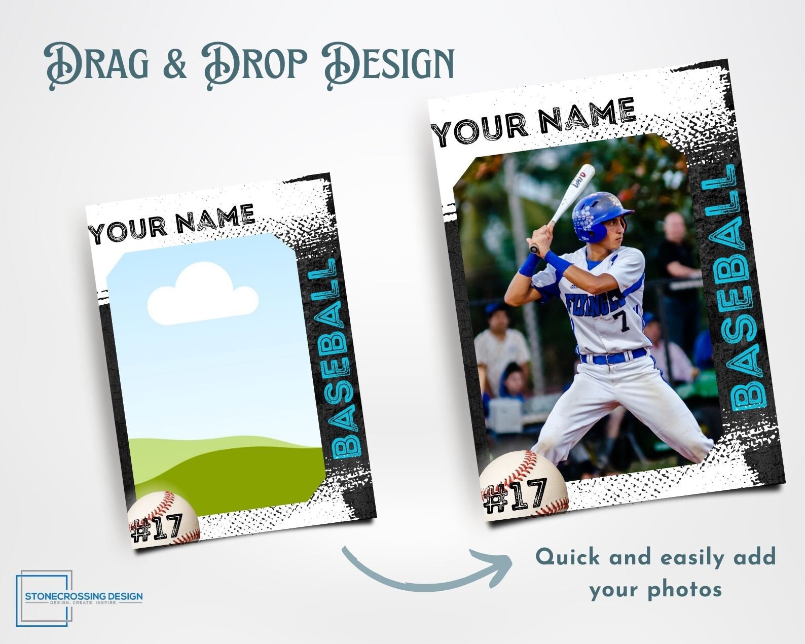 Baseball Trading Card Template | Trading Card Template | Canva Template ...