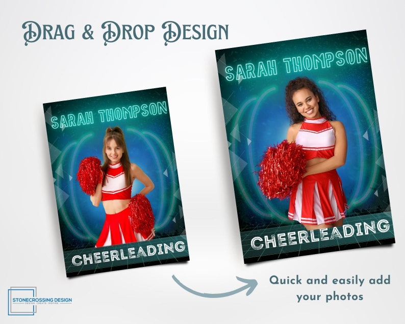 Cheerleading Trading Card Template | Trading Card Template | Canva ...