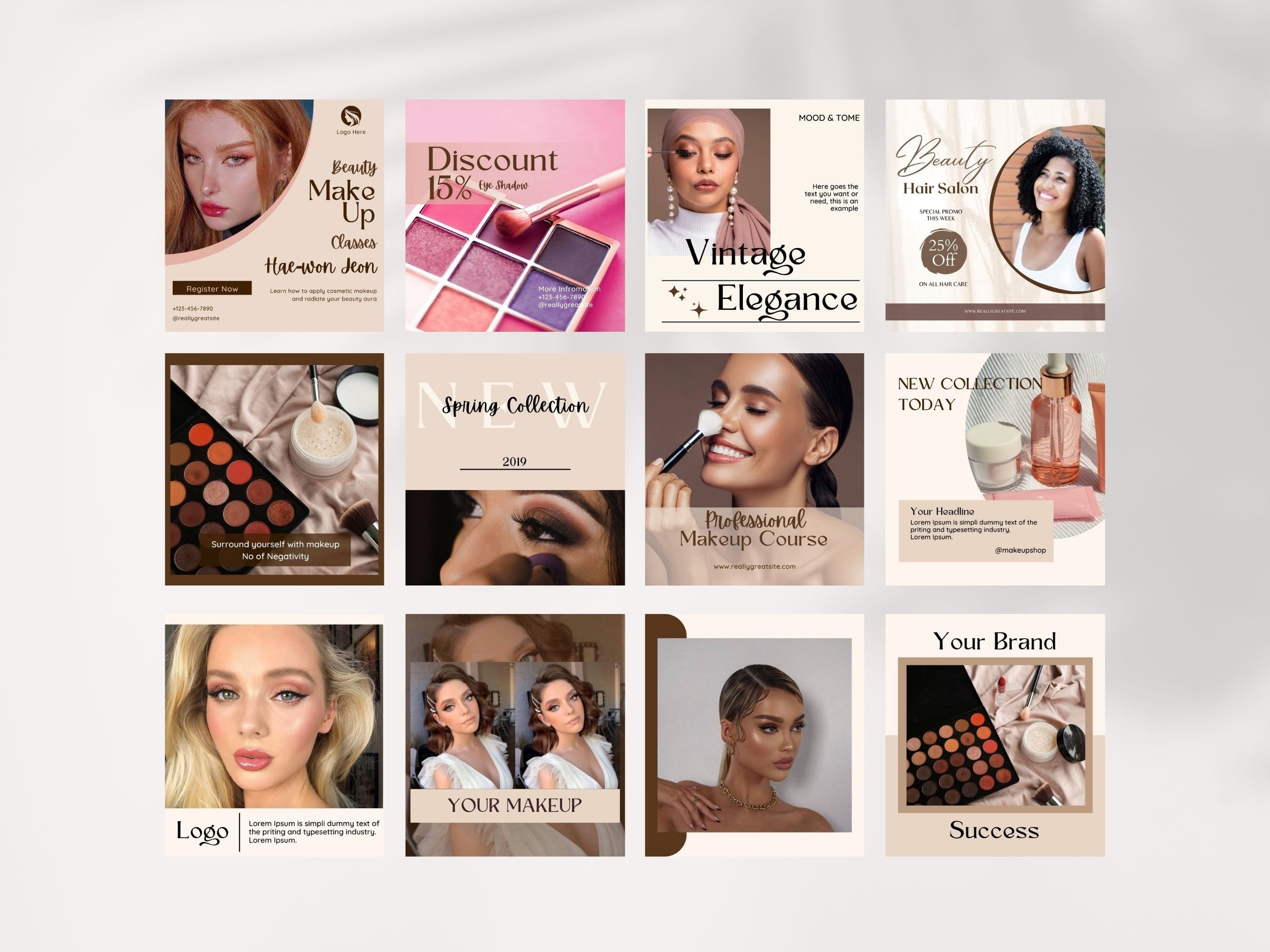 100+ Makeup Artist Instagram Templates. Skincare. Social Media ...