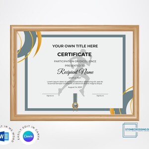 Editable Running Track Sports Certificate Template With Photo. Award ...