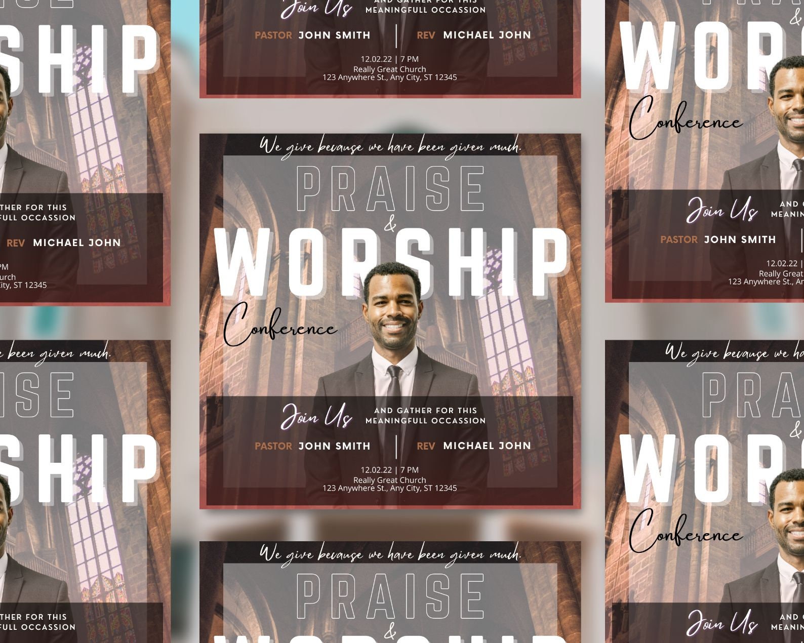 Church Flyer Template Share the Word With Elegance and - Etsy