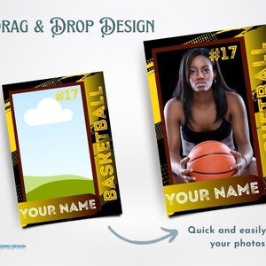 Basketball Trading Card Template Trading Card Template Canva Template ...