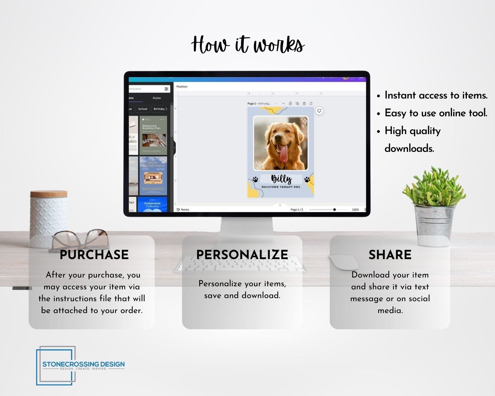 Dog Trading Card Template | Trading Card Template | Canva Template ...