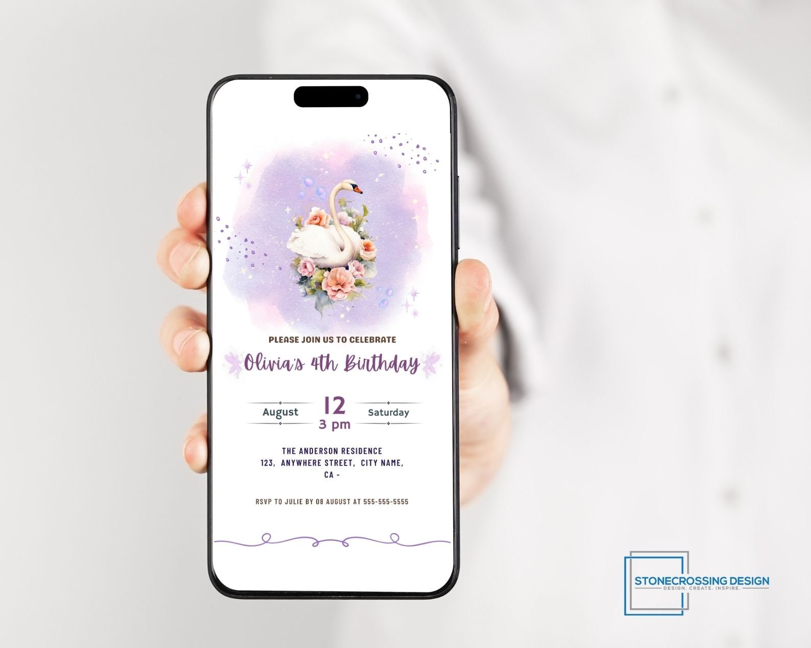 Digital Birthday Party Invitation, Electronic Birthday Party, Birthday ...