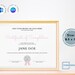 Editable Certificate of Completion Template. Award Template. Printable ...