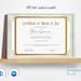 Editable Certificate of Burial Template. Award Template. Printable ...