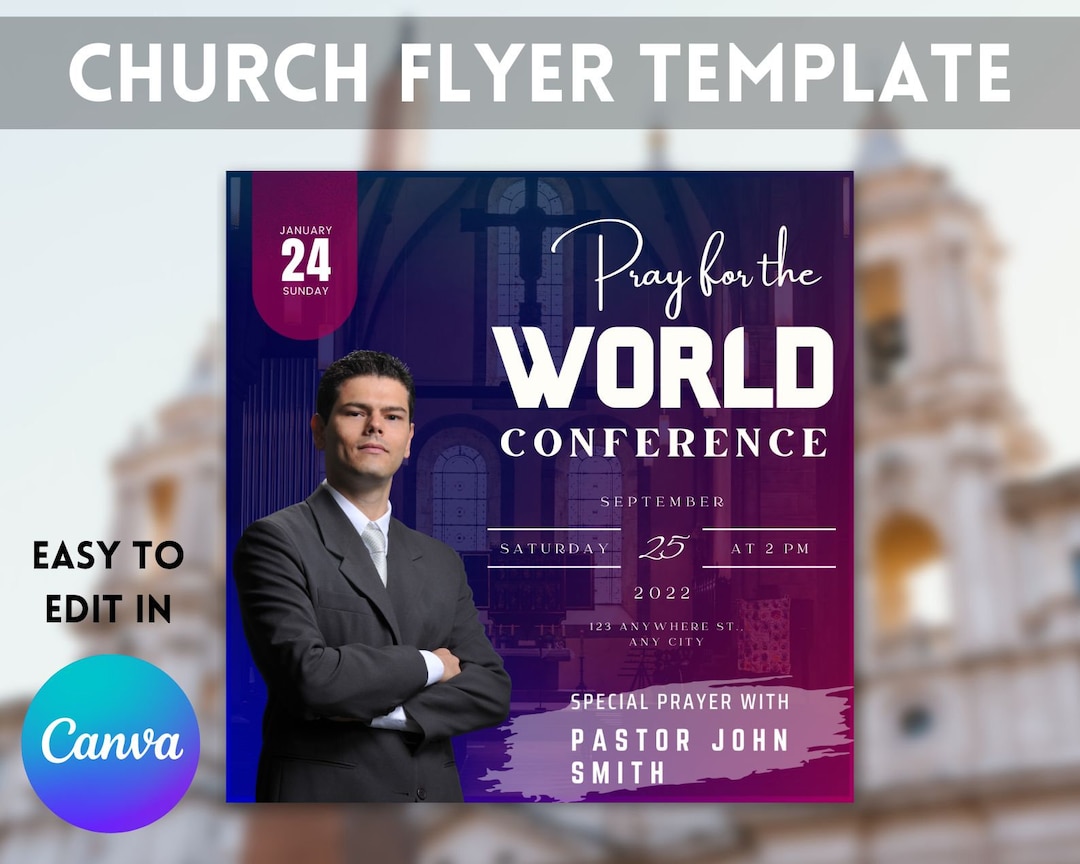 Church Flyer Template - Share the Word With Elegance and Impact ...